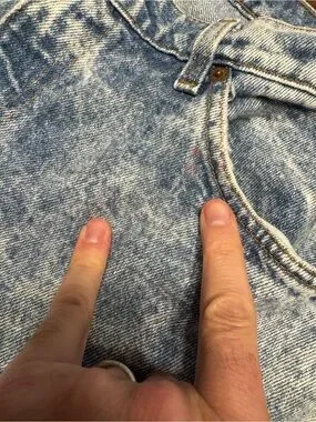 Levi's | Shorts | Vintage Orange Tag Levis Acid Wash Denim Rolled Hem ...
